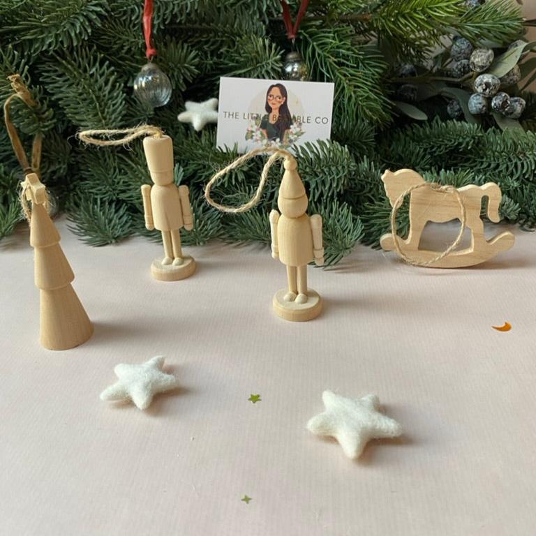 Blank wooden ornament shapes store